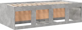 Válenda se zásuvkami bez matrace betonově šedá 90 x 200 cm 3280247
