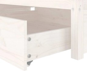 Rám postele se zásuvkami bílý 75 x 190 cm Small Single 3103454