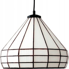Závěsná vitrážová lampa ArtDec F3 Ø30