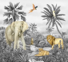 AG Design vliesová fototapeta FTD4P 5087 Jungle 300 x 270 cm