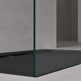 design sprchová zástěna WALK-IN BREMEN 2 - BLACK Double 100-160cm