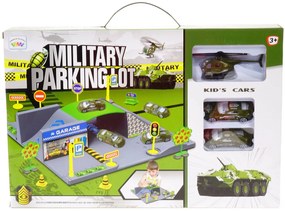 _Ostatní 1_ Parkoviště vojenský herní army set se 2 auty a vrtulníkem s doplňky ad62950