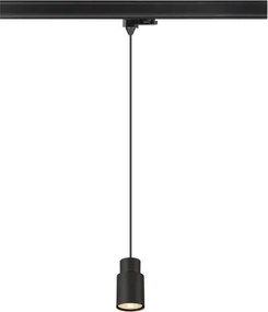 Lištové závěsné svítidlo SLV PURI 2.0 Tube GU10 6W 200cm černé 1008275 bez žárovky