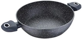 Hrnec z litého hliníku Bergner / Ø 28 cm / teflonový povrch / černá