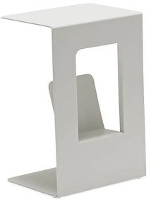 Odkládací stolek s držákem na noviny SWEET 40 cm světle šedý