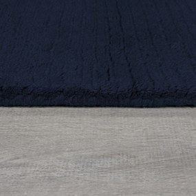 Flair Rugs, Kusový ručně tkaný koberec Tuscany Textured Wool Border Blue, 120x170, modrá, ložnice