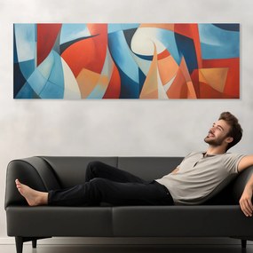 FeelHappy Obraz na plátně - Plamenné záchvěvy, Abstrakce Velikost obrazu: 60 x 20 cm