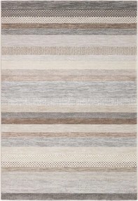 Moderní kusový koberec Ragolle Argentum 63844 9293 Pruhy béžový hnědý Rozměr: 240x300 cm