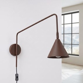 Sollux Lighting Nástěnné svítidlo NOX hnědé