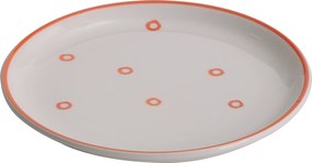 Snídaňový talíř Piatto Stencil 23 cm oranžový