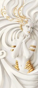 Fototapeta na dveře GOLDEN MERMAID 86x200 cm