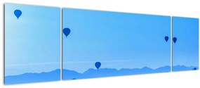 Obraz - Balóny nad krajinou (170x50 cm)