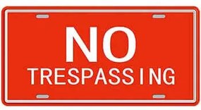 Cedule značka No Trespassing