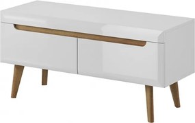 RTV stolek RIDICO 107 bílá / dub riviera (107 x 50) cm