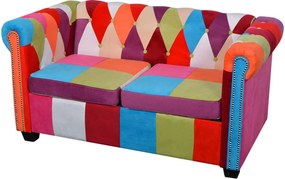 Chesterfield pohovka 2místná textil 243180