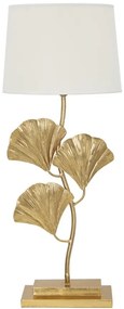 Stolní lampa Mauro Ferretti Ertemos, 33x81 cm, zlatá/bílá