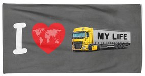 Osuška Kamion – my life (VÝBĚR BARVY) (Barva kamionu: Žlutá)
