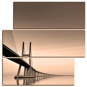 Obraz na plátně - Most Vasco da Gama - čtverec 3245FD (75x75 cm)