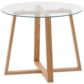 Bruxxi Konferenční stolek Lamaz, 58 cm, dub