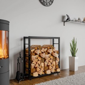 Stojan na palivové dřevo Keri V2 25x80x80 – černá