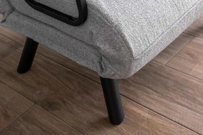 Designové rozkládací křeslo Hilarius II šedé