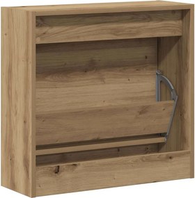 botník, výklopný, kompozitní dřevo, 57x60x21 cm, dub artisan, Dekorino BB20260034