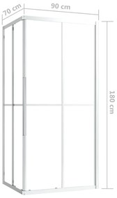 vidaXL Marketos Sprchová kabina ESG 90 x 70 x 180 cm