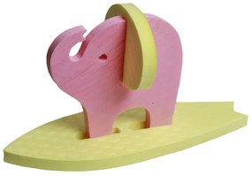 Surfující pěnový slon Barevnost: 31 Růžová / 10 Žlutá