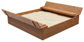 Dřevěné pískoviště s lavičkami 120x120x20/40 cm