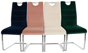 Jídelní židle Canary NEW (smaragdová + světlé šitie). 1028862