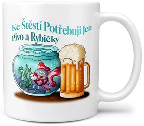 Hrnek Štěstí = Pivo + rybičky (Náplň hrníčku: Žádná)