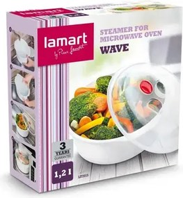 Lamart Wawe Pařák do MW trouby 1.2l 22cm bílá / plast