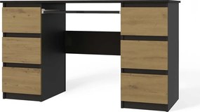 FALCO Psací stůl Kima antracit/dub artisan