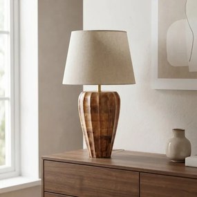 Designová stolní lampa Lignea přírodní