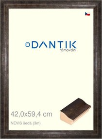 DANTIK rámeček 42x59,4 | NEVIS šedá (Plexi Čiré)