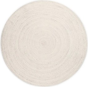 Krémový oboustranný/ručně tkaný jutový kulatý koberec ø 200 cm Braided – Hanse Home
