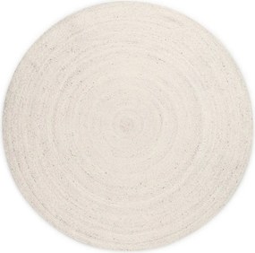 Krémový oboustranný/ručně tkaný jutový kulatý koberec ø 200 cm Braided – Hanse Home