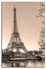 Obraz na plátně - Eiffel Tower - obdélník 7110FA (100x70 cm)