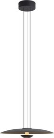 Moderní závěsná lampa černá vč. stmívatelné LED - Smith
