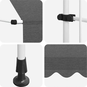 vidaXL Ručně zatahovací markýza 350 cm [43229] Barva: oranžová a hnědá