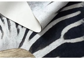 Dywany Luszczow Koberec umělá hovězí kůže Zebra G5128-1, bílá černá kůže Rozměr koberce: 100 x 150 cm