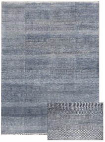 Diamond Carpets koberce Ručně vázaný kusový koberec Diamond DC-MCN Medium blue/silver Rozměry koberců: 365x550