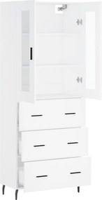 Skříň highboard bílá 69,5 x 34 x 180 cm kompozitní dřevo 3198417