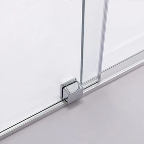 BPS-koupelny Posuvné sprchové dveře HYD-ATA 110 chrom/transparent pro instalaci do niky - bez vaničky