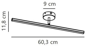 Nordlux-LED Koupelnové osvětlení zrcadla IP LED/7,2W/230V IP44 60 cm matný chrom