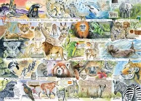 GIBSONS Puzzle Medvědi a lenochodi / 1000 dílků / 68 x 49 cm