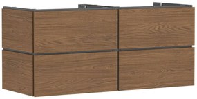 Hansgrohe Xilesa E - Umyvadlová skříňka, 62x138x55 cm, 4 zásuvky, kašmírový dub 54305550