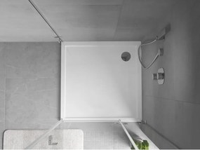 Mexen Flow sprchová vanička čtvercová slim 85 x 85 cm, bílý lesk - 46S108585