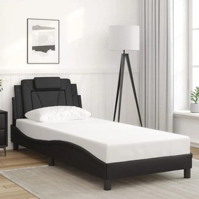 Rám postele Viana bez matrace černý 80 x 200 cm umělá kůže 3208054