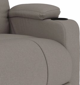 Masážní křeslo taupe textil 339100